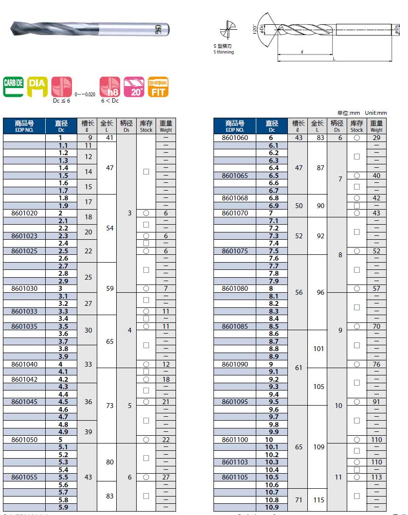欧士机OSG-金刚石涂层硬质合金钻头 (D-GDN) OSG8601030 1个【型号 报价 价格】-OSG8601030-直柄麻花钻-我的 ...
